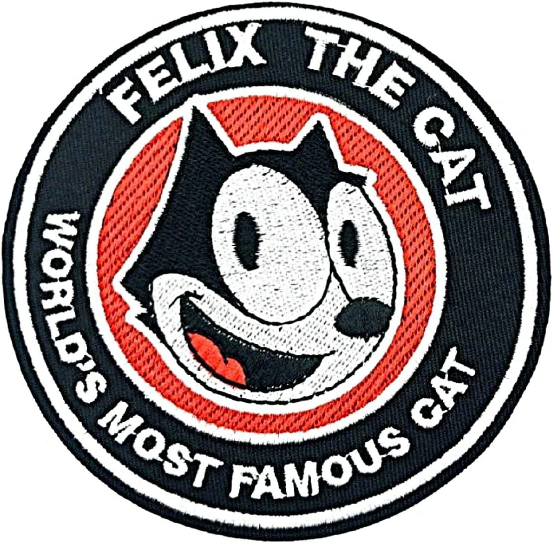 Felix Cartoon Cat Worlds Most Famous Cat 3 Inches Tall Embroidered Patch