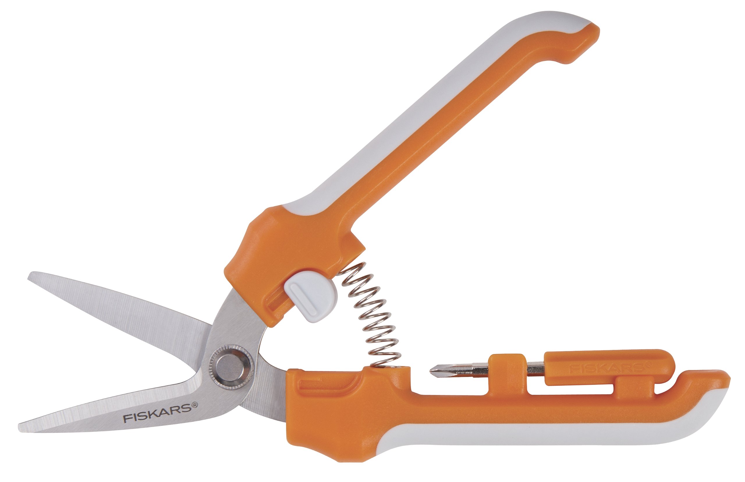 Fiskars Package Opener With Snap-in Screwdriver (158920-1001),Orange
