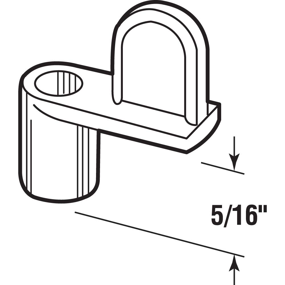 Prime-Line L 5638 5/16 In. Diecast Screen Clip, Black (12 Pack)