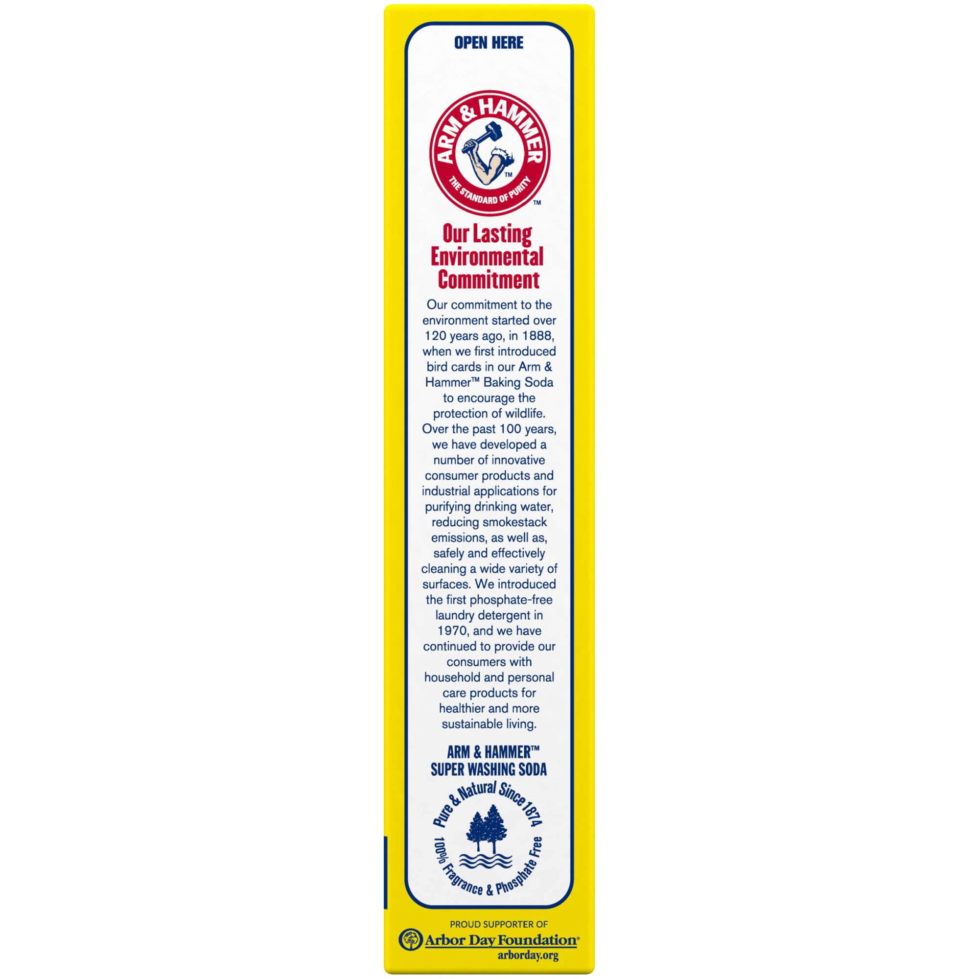 Arm & Hammer Super Washing Soda Detergent Booster & Household Cleaner, 55oz.