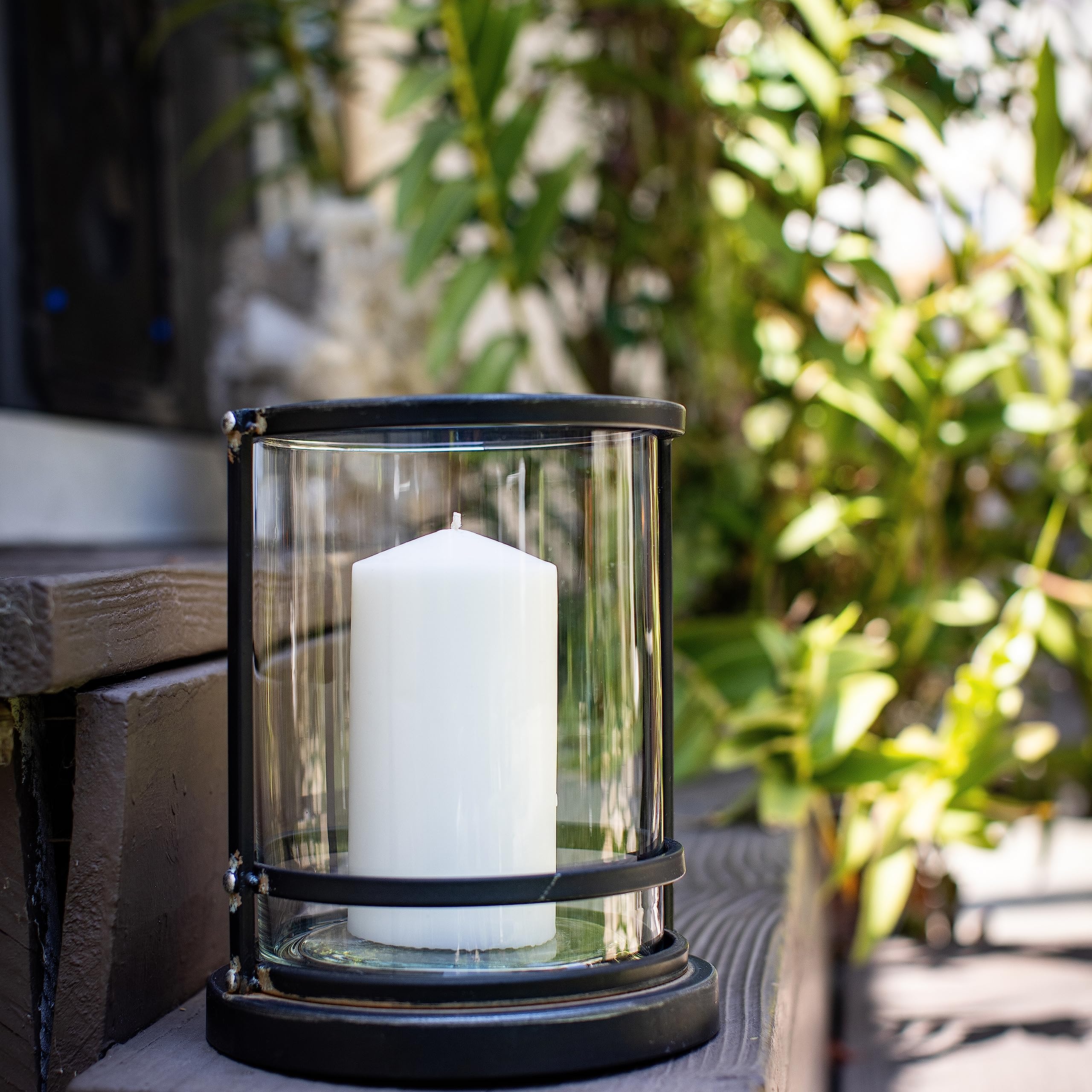 Stonebriar Tall 3x6 Inch Unscented Pillar Candles,White, 6 count
