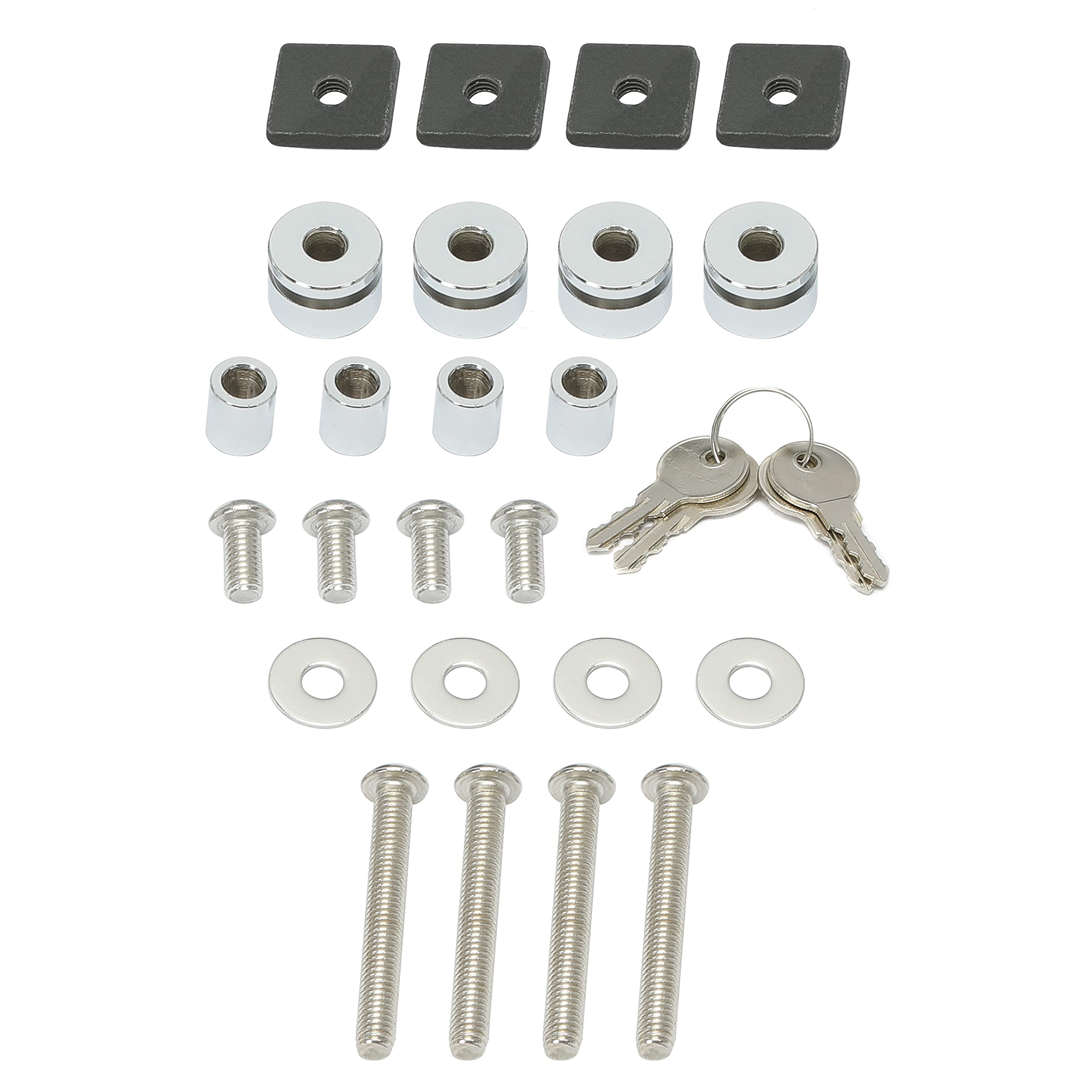 EGO BIKE Universal Hard Saddle Bags Detachable Mounting Brackets Compatible with 8mm Mounting Holes Quick Release