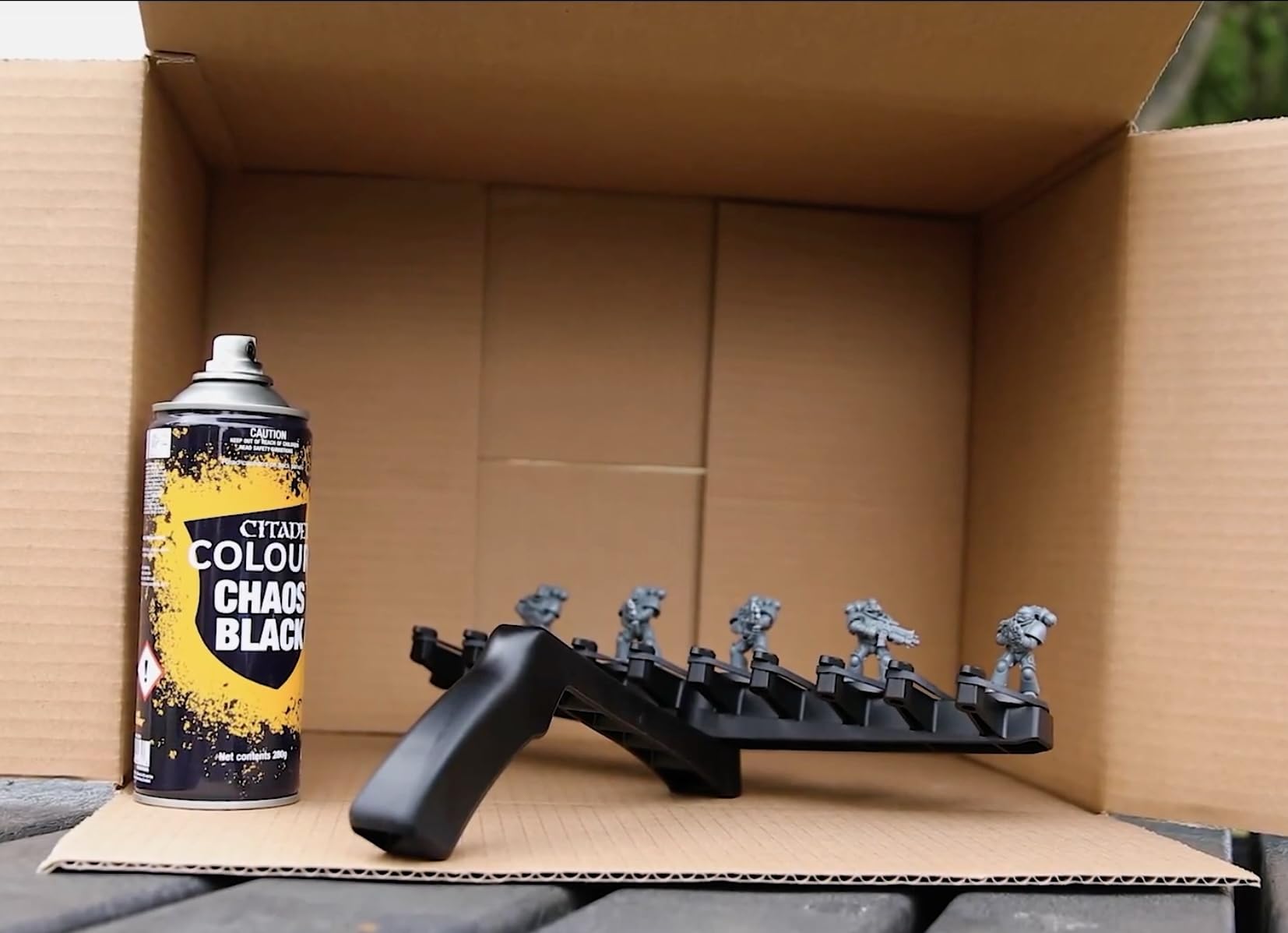 Games Workshop Citadel Spray Paint Chaos Black 9.9 Oz