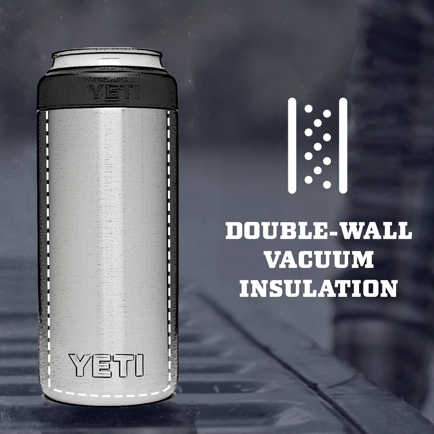 YETI Rambler 12 oz. Colster Slim Can Insulator for the Slim Hard Seltzer Cans, Ice Pink