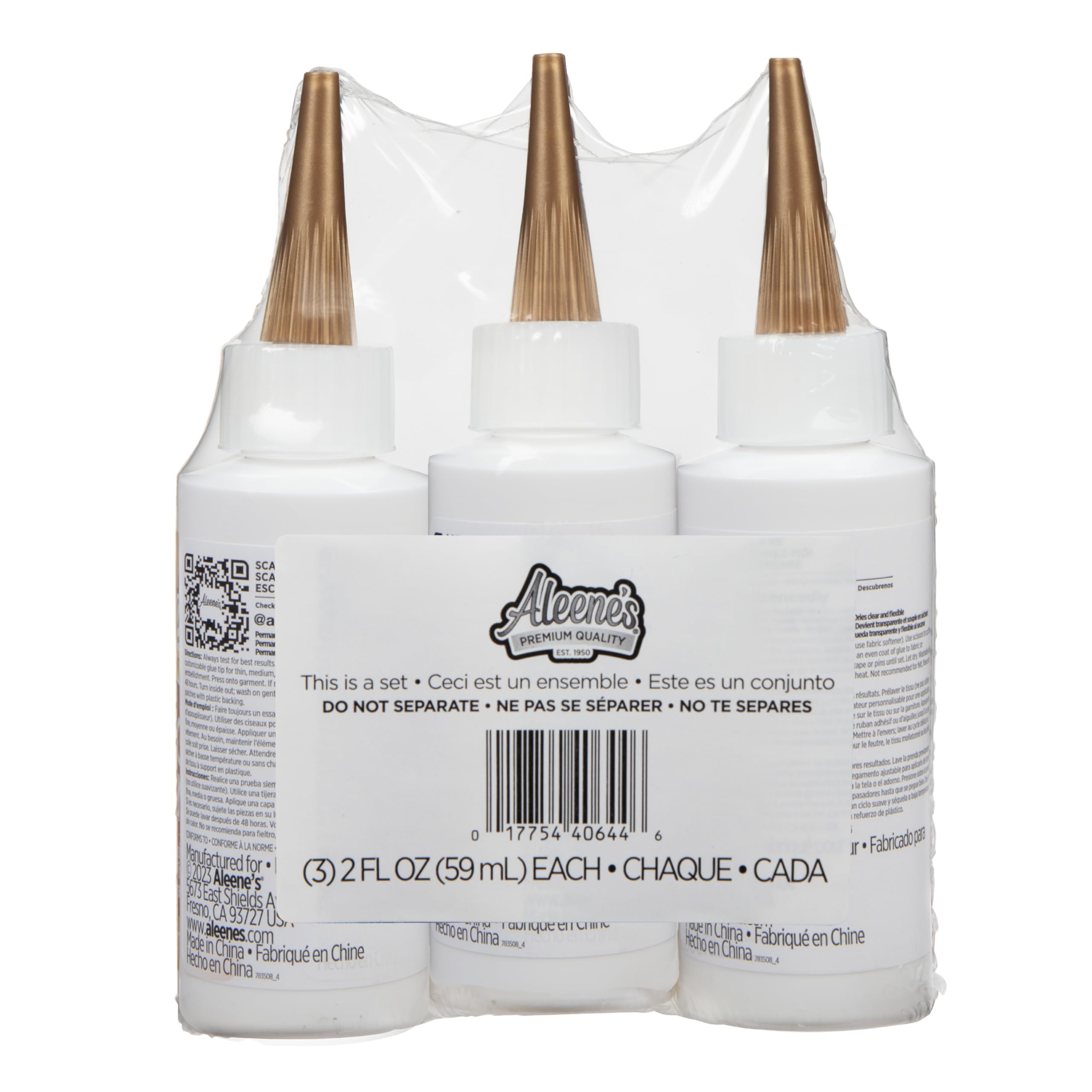 Aleene's Fusion Fabric Glue, 2 Fl Oz - 3 Pack, Clear