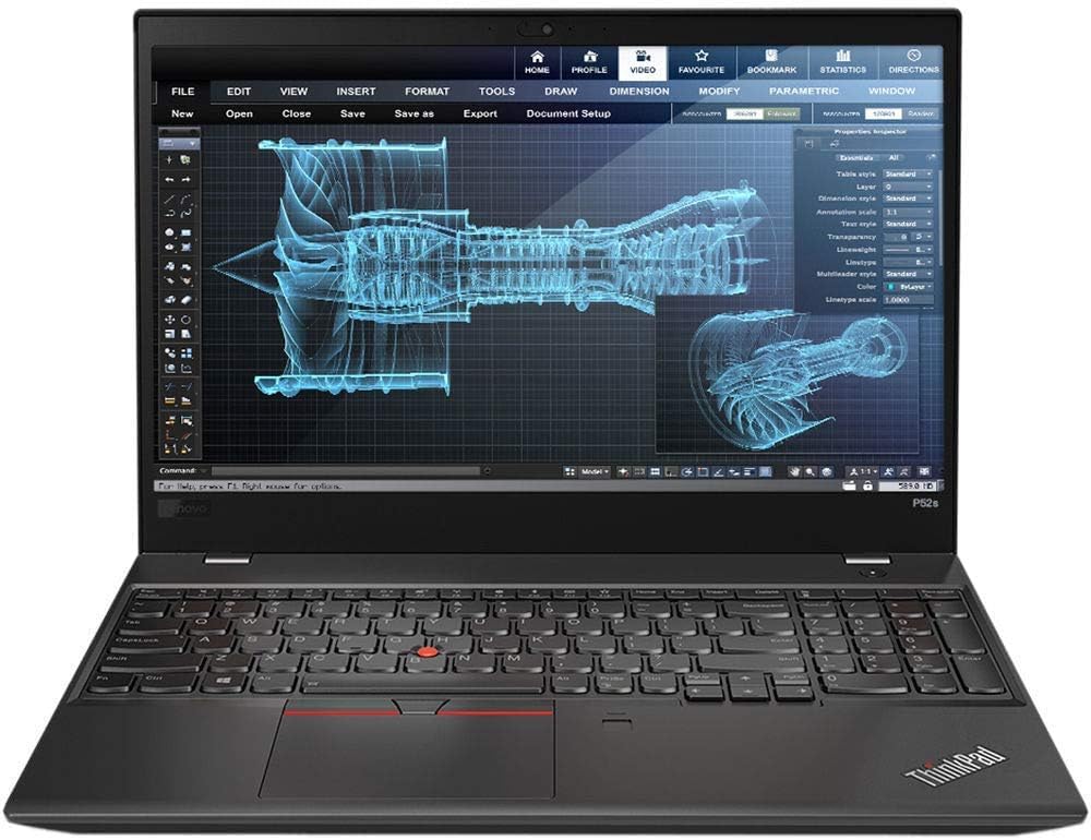 Lenovo Thinkpad P52s Mobile Workstation - Intel Core i7-8650U 1.9GHz Quad-Core Processor - 16GB (2 x 8GB) DDR4 Memory - 512GB NVMe SSD - 15.6-inch 1920x1080 FHD Display - Windows 10 (Renewed)