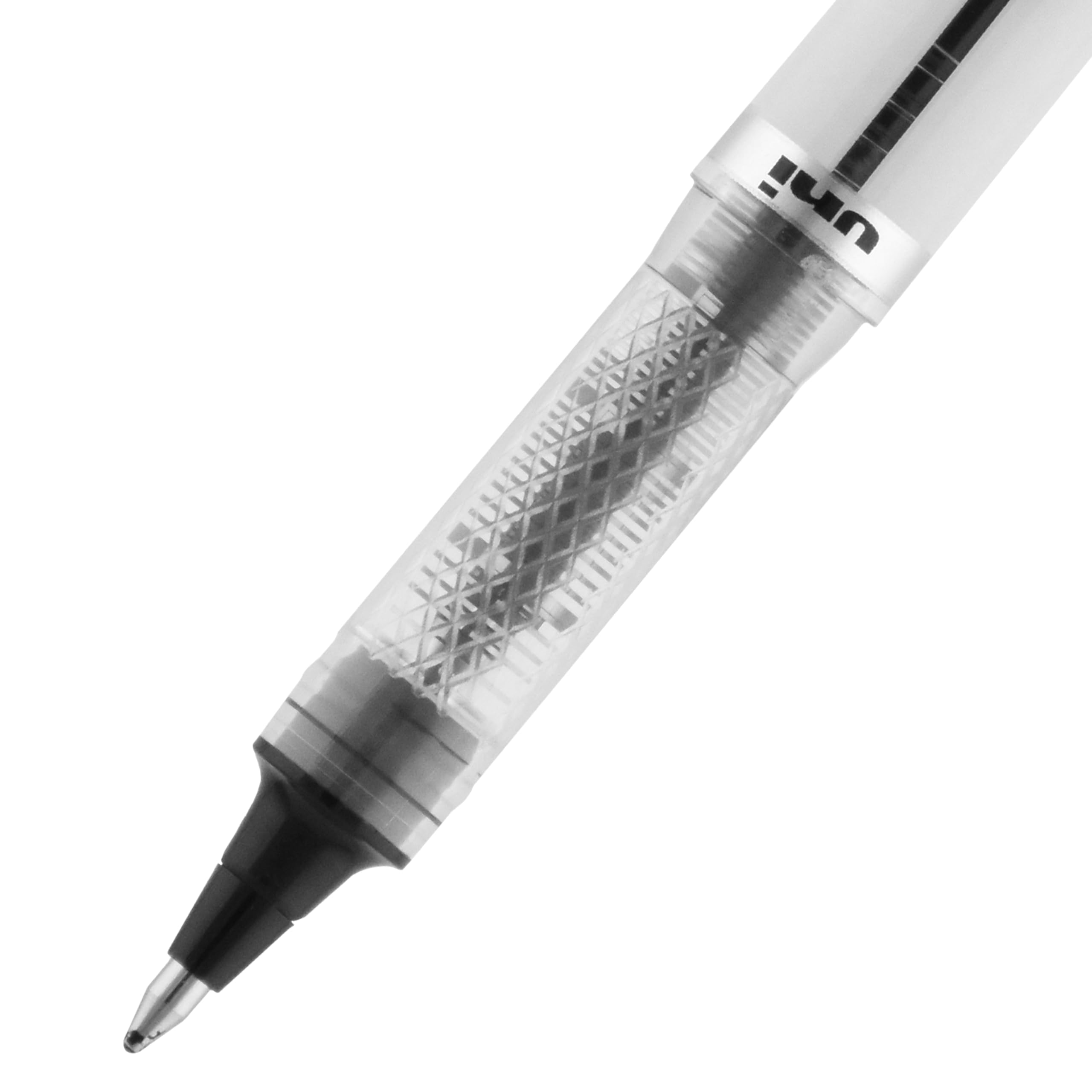 Uniball Vision Elite Rollerball Pens - 12 Pack (6 Black & 6 Blue Ballpens) - 0.8mm Bold Point Tip - Uni Super Ink Protects Against Water, Fraud, Fading - Ideal for Personal Use, School, Office, Home
