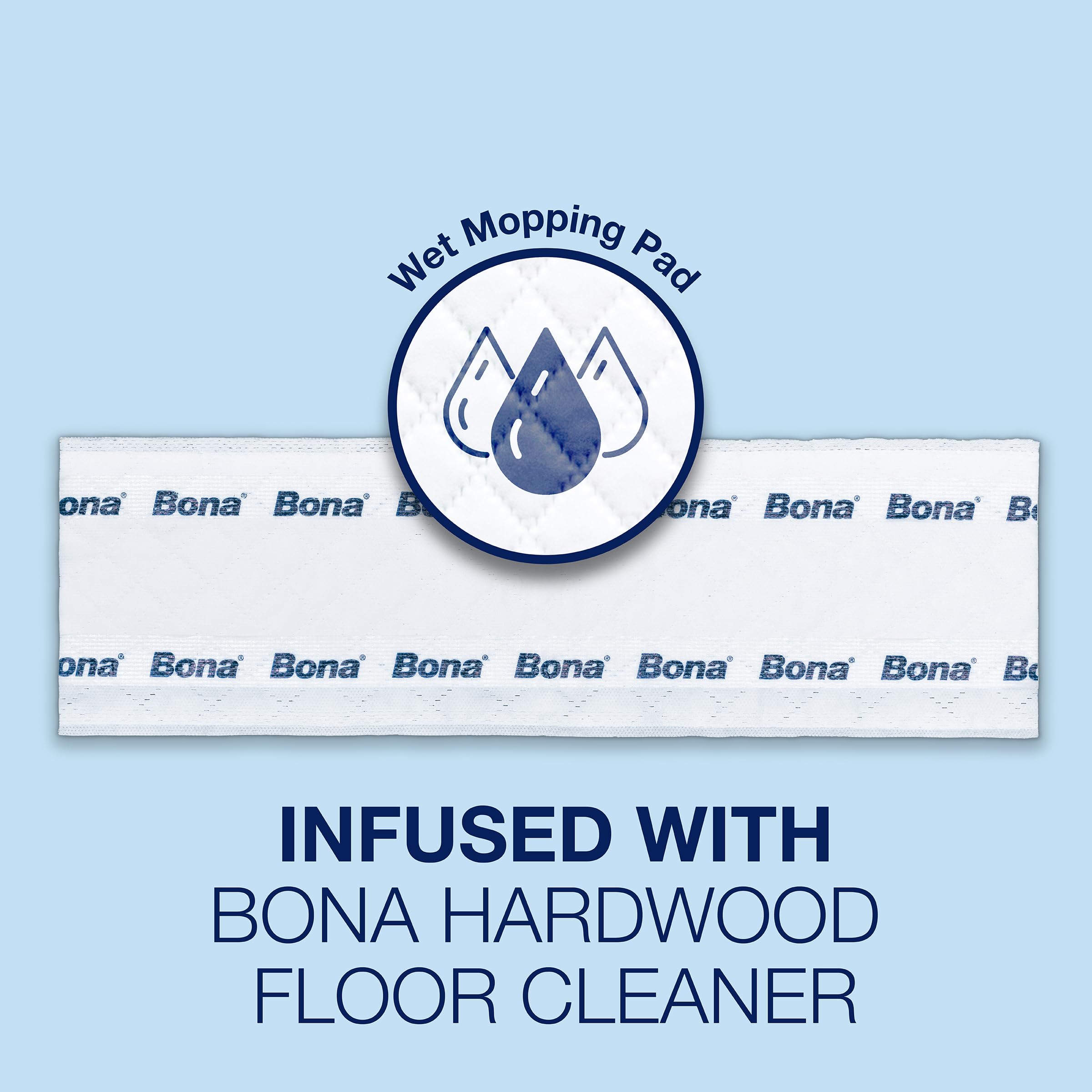 Bona Hardwood Floor Disposable Wet Cleaning Pads, 12ct