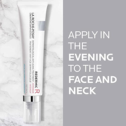 La Roche-Posay Redermic R Anti Aging Retinol Cream, Reduces Wrinkles, Fine Lines, and Age Spots with Pure Retinol Face Cream, 1 Fl Oz