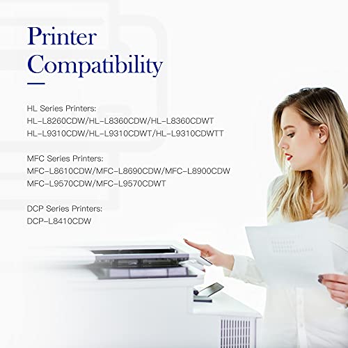 Valuetoner Compatible Toner Cartridge Replacement for TN433 TN 433 TN-433 TN436 TN431 Compatible with HL-L8360CDW HL-L8360CDWT HL-L8260CDW MFC-L8610CDW MFC-L8900CDW MFC-L9570CDW Printer (4 Pack)