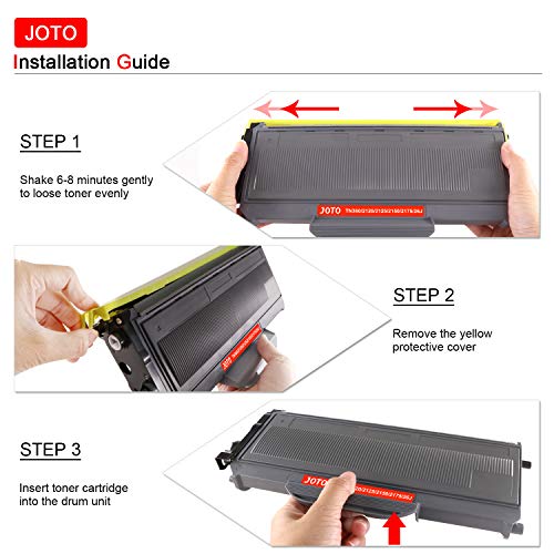 JOTO Compatible Toner Cartridge Replacement for Brother TN360 TN-360 TN 360 TN-330 TN 330 DCP-7040 HL-2140 HL-2170W DCP-7030 MFC-7340 MFC-7345N MFC-7440N (Black, 2 Pack, High Yield)