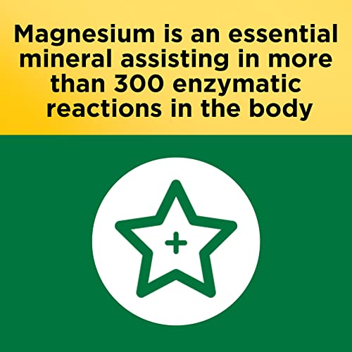 Nature Made Magnesium Oxide 250 mg, Dietary Supplement for Muscle Support, 200 Tablets (Pack of 3)