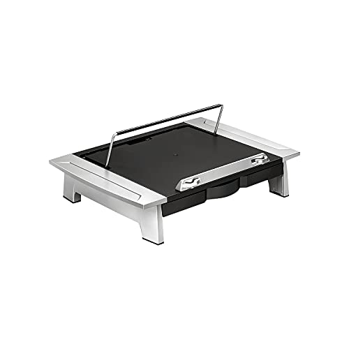Fellowes 8036601 Monitor Riser,W/Copy Holder,19-7/8-Inch X14-1/16-Inch X4-6-1/2-Inch,Black