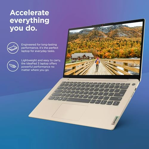 Lenovo 2023 IdeaPad Laptop 14" FHD 1920 x 1080 LED-Backlit AMD Ryzen 7 5700U 8-Core 8GB DDR4 512GB SSD Wi-Fi 6 Windows 11 Home Bluetooth 5.1 Backlit Keyboard 720p HD Camera, Fingerprint