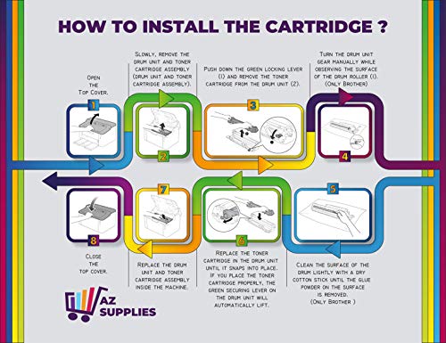 AZ SUPPLIES Compatible Cartridge Replacement for Brother TN227K use in HL-L3210CW HL-L3230CDW HL-L3270CDW HL-L3290CDW MFC-L3710CW MFC-L3750CDW MFC-L3770CDW (Black - 3 Pack)