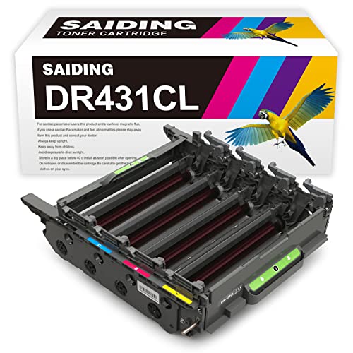 SAIDING Remanufacturing Drum Unit Replacement for Brother DR431CL DR-431CL for HL-L8260CDW L8360 L8360CDW L8360CDWT DCP-L8410CDWT L8410CDW MFC-L8610 L8610CDW L8690CDW L8900CDW Printer (4 Pack)