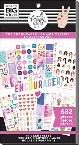 ME & MY BIG IDEAS Happy Planner STCKRS, Encourager, 682/Pkg