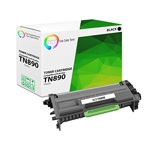 TCT Premium Compatible TN890 TN-890 TN890BK Black Toner Cartridge Replacement for Brother HL-L6400DW L6400DWT L6250DW, MFC-L6900DW L6750DW Printers (15,000 Pages) - 4 Pack