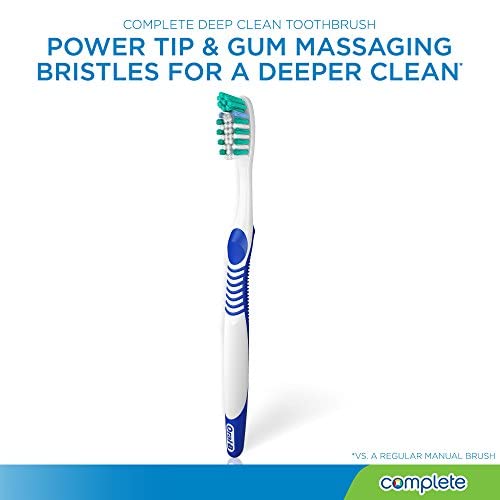 Oral-B Complete Deep Clean Toothbrush, 35 Soft (Colors Vary) - Pack of 6