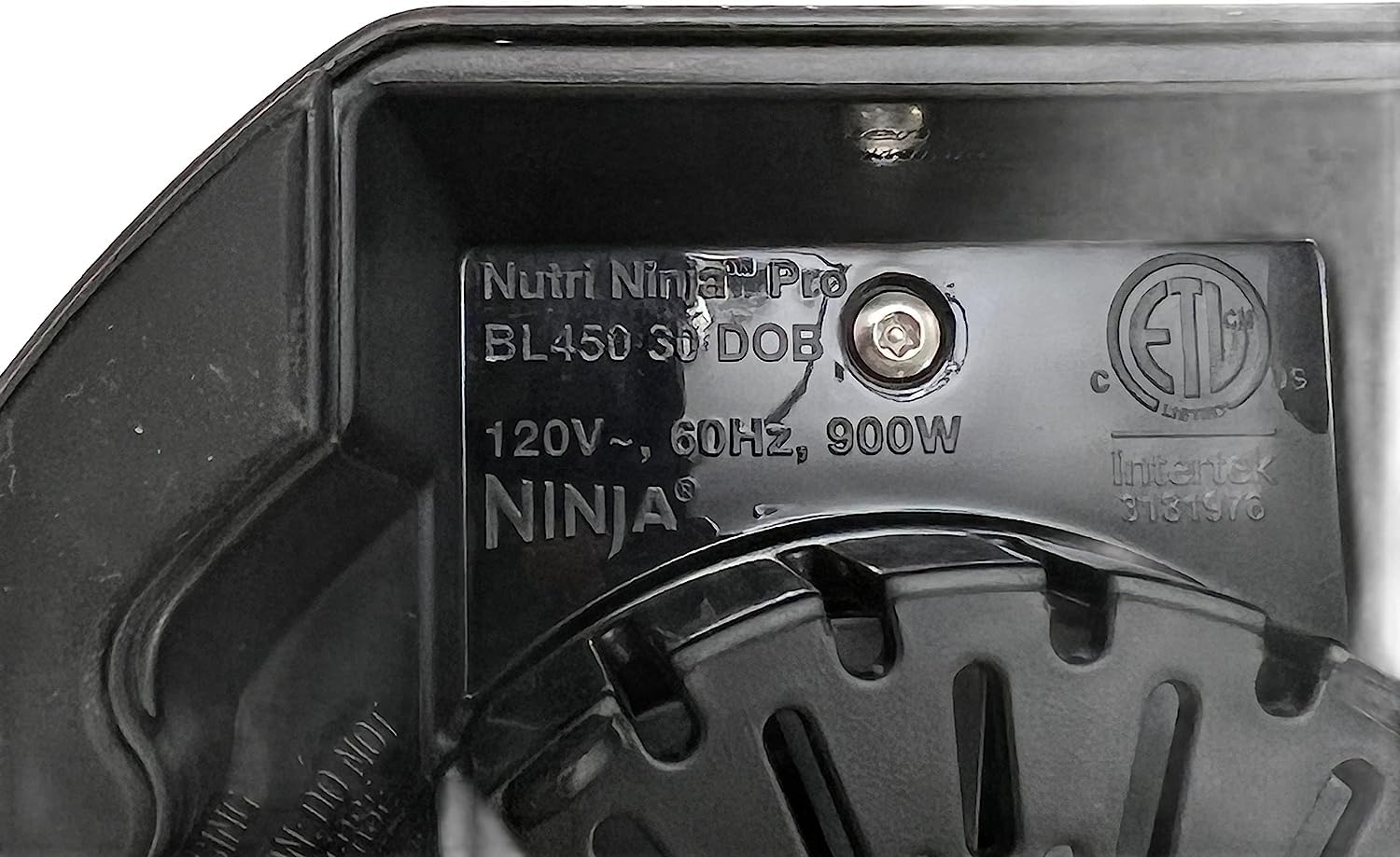 Nutri-Ninja Motor Base for 900 Watts BL450 BL451 BL455 BL456 DOB Professional Blender (Motor base Model # Must End w/DOB)