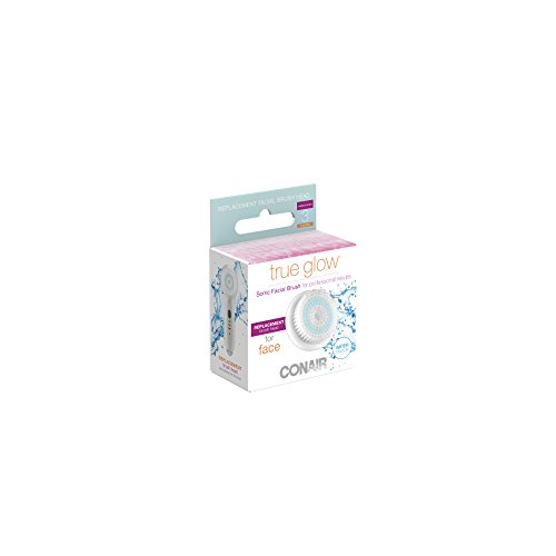 True Glow by Conair Sonic Facial Brush - Replacement Brush Head for Face; Use with Model SFB and SFB3