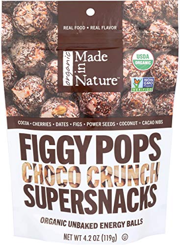 Made in Nature Figgy Pops Chocolate Crunchy Organic, 4.2 oz