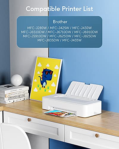 Compatible Ink Cartridges Replacement for Brother LC75XL LC79XL Work with Brother MFC-J280W MFC-J425W MFC-J430W MFC-J6510DW MFC-J6710DW MFC-J6910DW MFC-J5910DW MFC-J625DW MFC-J600DW J835DW Printer