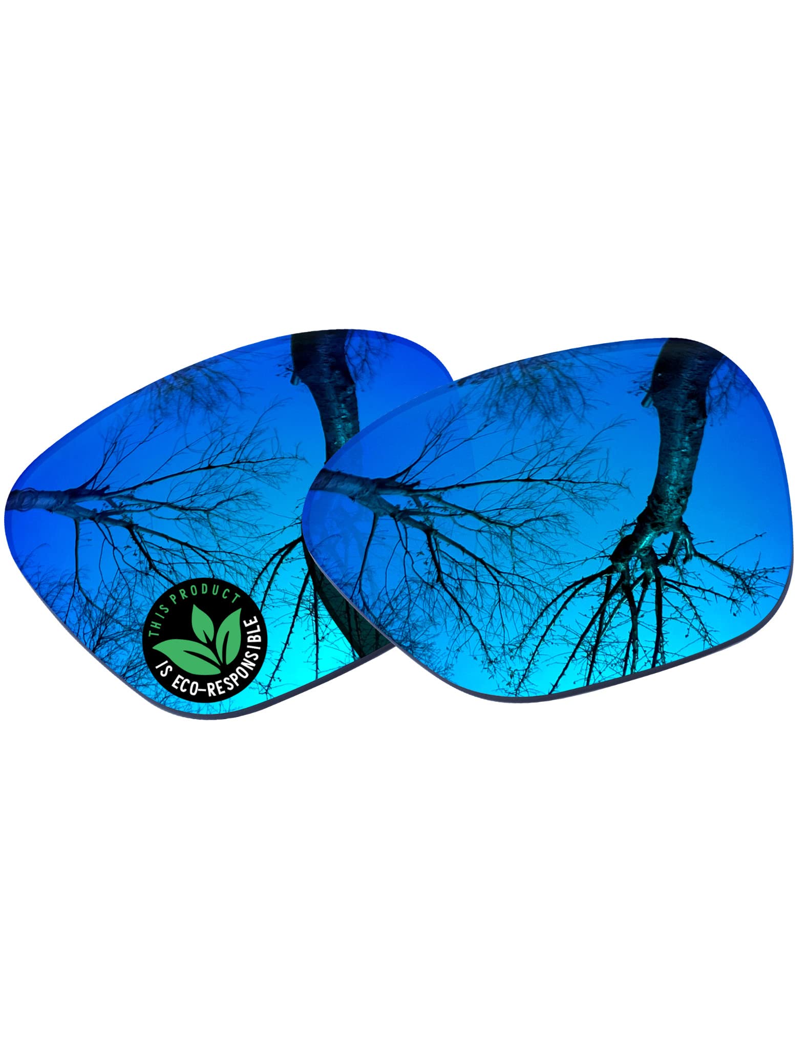 Raydi Polycarbonate Replacement Lenses for Bose Alto M/L BDM0006 Sunglasses - Ice Blue Mirror - Polarized