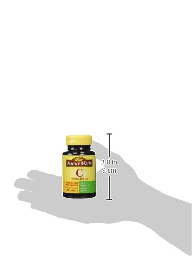 Nature Made Time-release Vitamin C with Rose Hips 500 Mg, Tablets, 60-Count (Pack of 2)