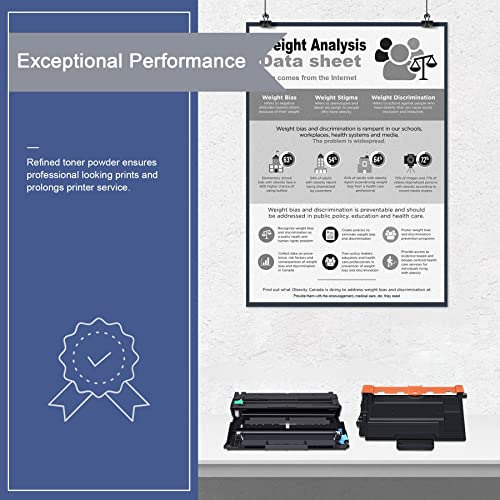 VASERINK Compatible TN-850 & DR-820 Replacement for Brother TN850 Toner Cartridge & DR820 Drum Unit DCP-L5500DN MFC-L6700DW HL-L6200DW/DWT Printer (1Toner+1Drum, 2 Pack)