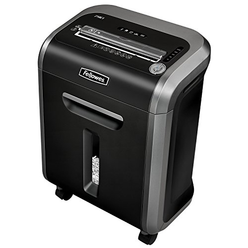 Fellowes 3227901 Shredder,Cross Cut,16 SH Cap,15-3/8"x10-2/5"x21-1/2", BK/SR
