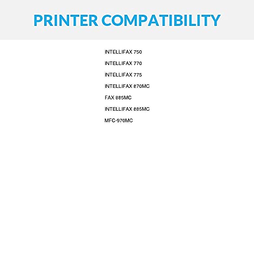 Speedy Inks Compatible Fax Cartridge with Roll Replacement for Brother PC301 (Black)