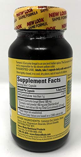 Nature Made Turmeric Curcumin 500 Milligram 60 Capsules (Pack of 2)