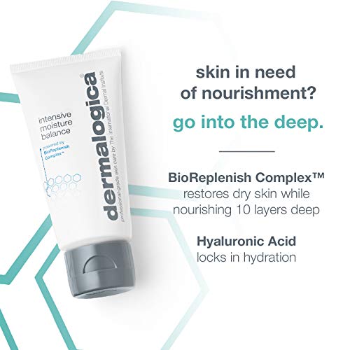 Dermalogica Intensive Moisture Balance (0.5 Fl Oz) Face Moisturizer with Hyaluronic Acid - Restores Balance to Dry, Depleted Skin for Optimal Barrier Performance