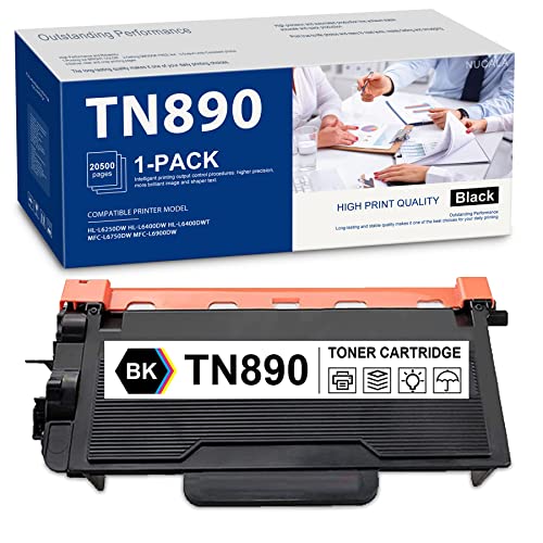 NUCALA TN890 High-Yield Toner Cartridge Compatible TN-890 TN 890 Replacement for Brother HL-L6250DW HL-L6400DW HL-L6400DWT MFC-L6750DW MFC-L6900DW Printer Ink Cartridge (20,500 Pages, 1-Pack, Black)