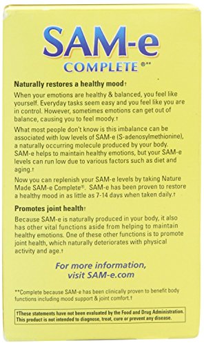 Nature's Made Sam-e Complete 400-mg 36 Tablets (2 Pack)