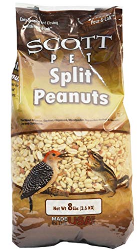 Scott Pet Peanuts Split Whole No Shell 8Lb & Wagner's 57075 Safflower Seed Wild Bird Food, 5-Pound Bag