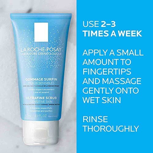 La Roche-Posay Ultra-Fine Scrub for Sensitive Skin, Gentle Exfoliating Face Wash with Ultra-Fine Pumice Particles to Remove Dead Skin, Safe For Sensitive Skin