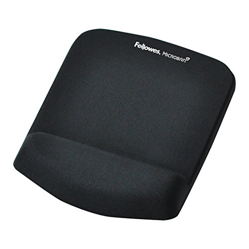 Fellowes® PlushTouch⢠Mouse Pad With Wrist Rest, Black
