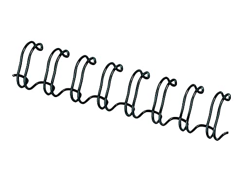 Fellowes 5255401 Double-Loop Wire Binding Combs, 1/2-Inch, 100 Sht Cap,25/PK, BK