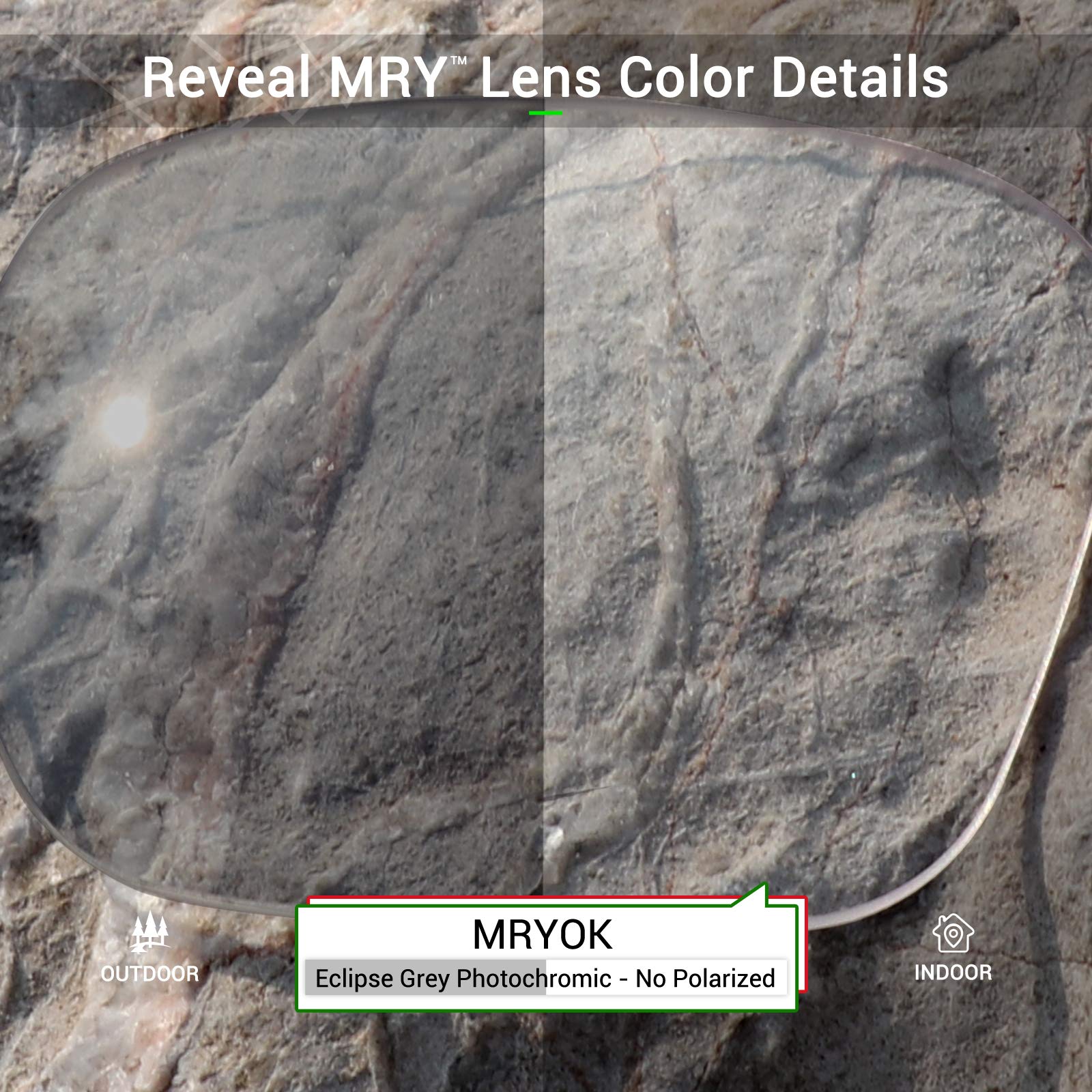 Mryok UV400 Replacement Lenses for Bose Soprano - Eclipse Grey Photochromic
