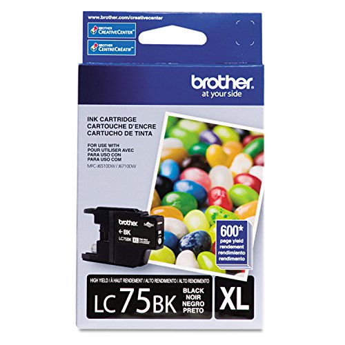 Brother LC75 Ink Cartridge Black 1 pack in Retail packaging