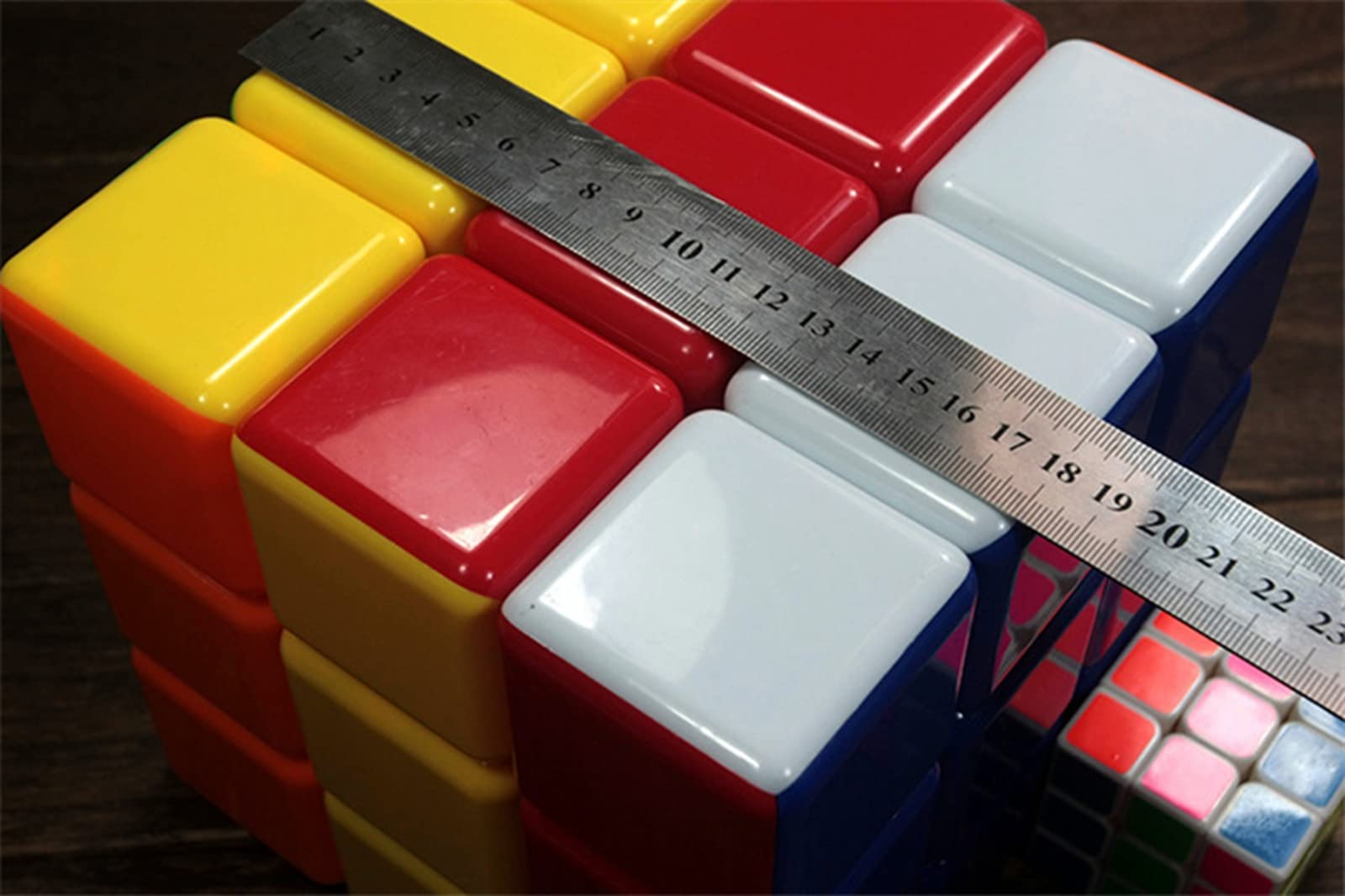 ZY-Wisdom Super Cube 3x3x3 Big Cube Stickerless Speed Cube 18cm Large Cube Puzzle Magic Cube Toy