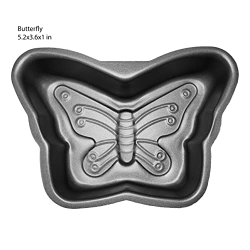 cocojeia - Mini Cake Pans - Set of 4 Designs - 4 Inch Cake Pan - Mini Cake Pans For Baking - Mini Cake Mold - Shaped Baking Molds - Small Baking Pans - Individual Shaped Cake Pans-Grp1–Animals