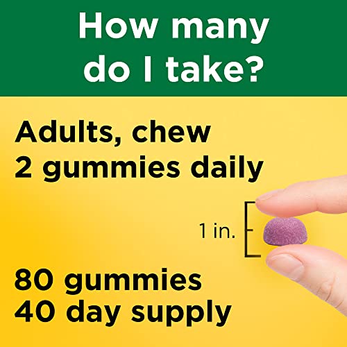 Nature Made Calcium Gummies 500 mg Per Serving with Vitamin D3, Dietary Supplement for Bone Support, 80 Gummies, 40 Day Supply