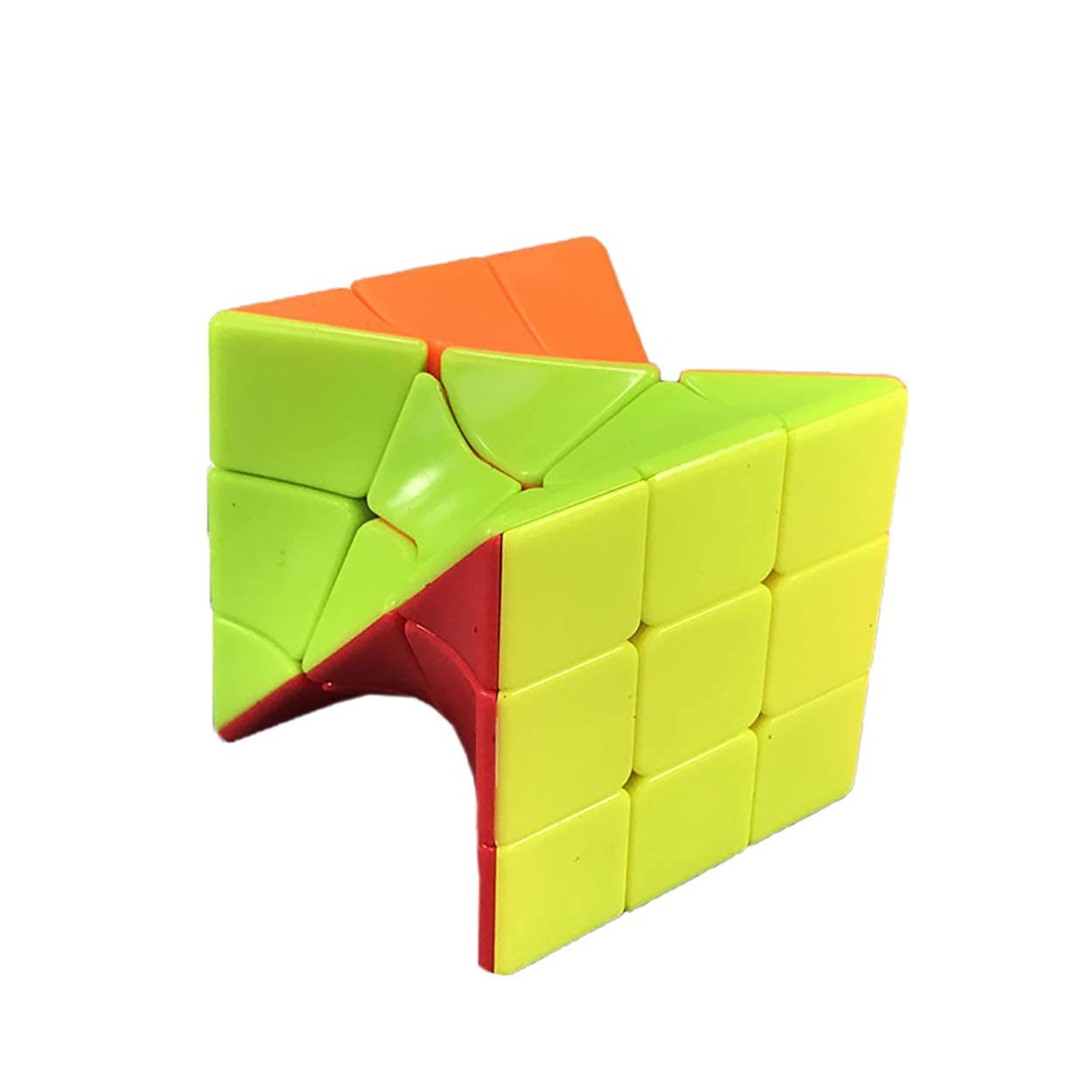 Cube Twist 3x3 Stickerelss Speed Cube Vivid Color Magic Puzzle Toys Puzzle Boxes(Twist 3rd Order)