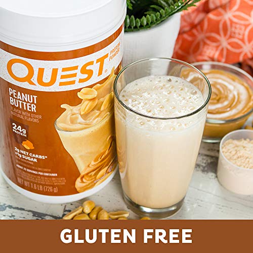 Quest Nutrition Peanut Butter Protein Powder, Low Carb, Gluten Free, Soy Free, 25.6 Ounce (Pack of 1)