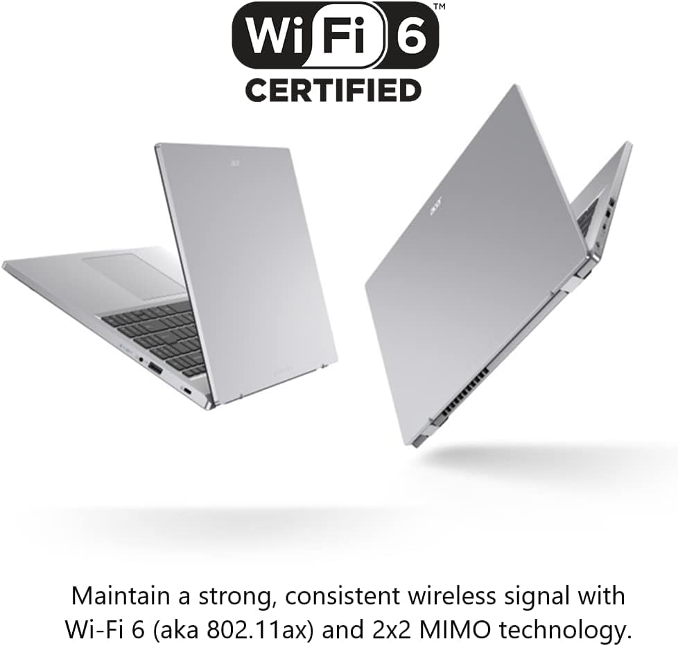 acer Newest Aspire 3 Slim Laptop, 15.6" FHD Display, AMD Ryzen 3 7320U Processor, 8GB LPDDR5 RAM, 128GB SSD, AMD Radeon Graphics, USB Type A&C, WiFi 6, Windows 11 Home in S Mode