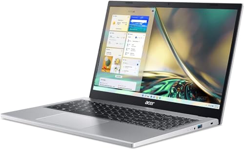 acer Newest Aspire 3 Slim Laptop, 15.6" FHD Display, AMD Ryzen 3 7320U Processor, 8GB LPDDR5 RAM, 128GB SSD, AMD Radeon Graphics, USB Type A&C, WiFi 6, Windows 11 Home in S Mode