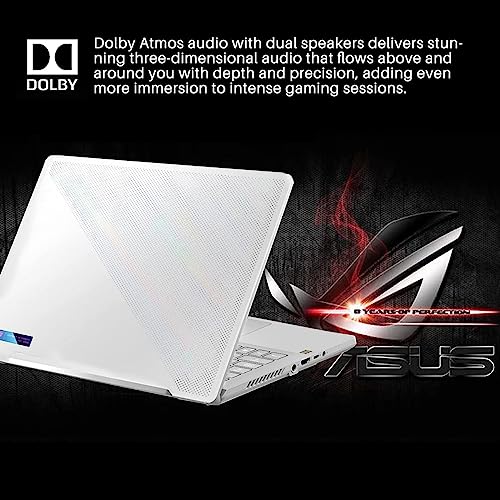 ASUS ROG Zephyrus 2023 Gaming Laptop, 14" FHD 144HZ Display, AMD Ryzen 7 5800HS(Up to 4.4 GHz), NVIDIA GeForce RTX 3060 Graphics, 40GB RAM, 2TB SSD, Bluetooth, WiFi 6, Windows 11 Home, White